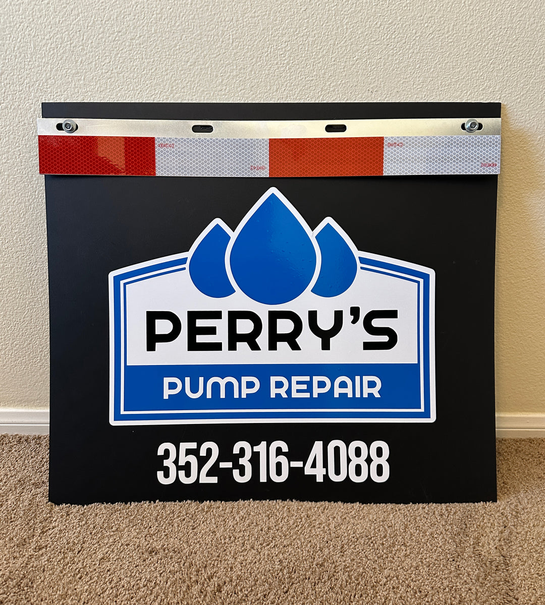 Custom Mud Flaps For Perry's Pump Repair v2 – US Decals
