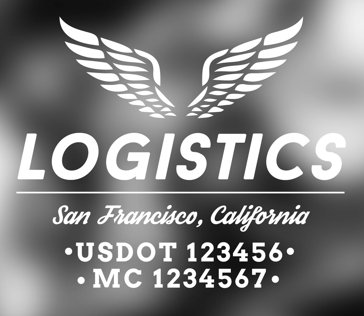 Die-Cut USDOT Vinyl Lettering Decal Stickers – US Decals