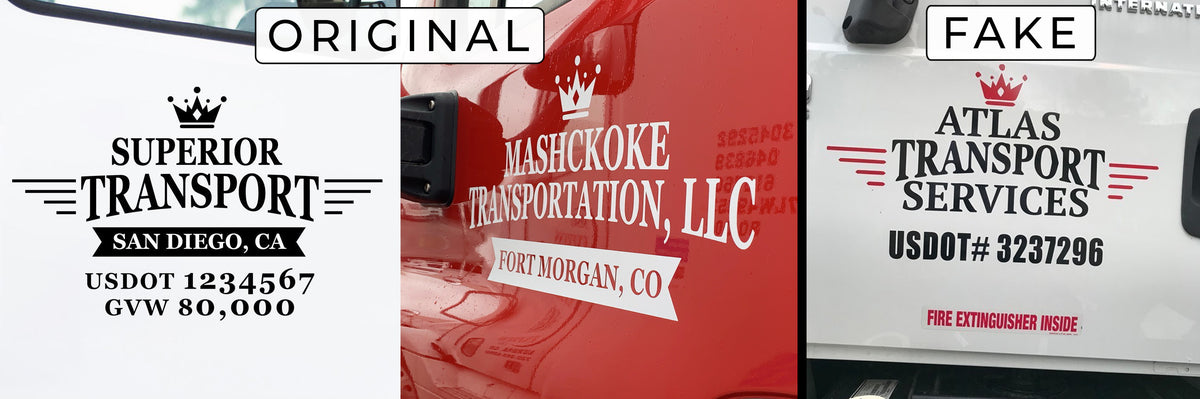 The Original USDOT Template Decal Creators (Often Imitated Never Dupli ...