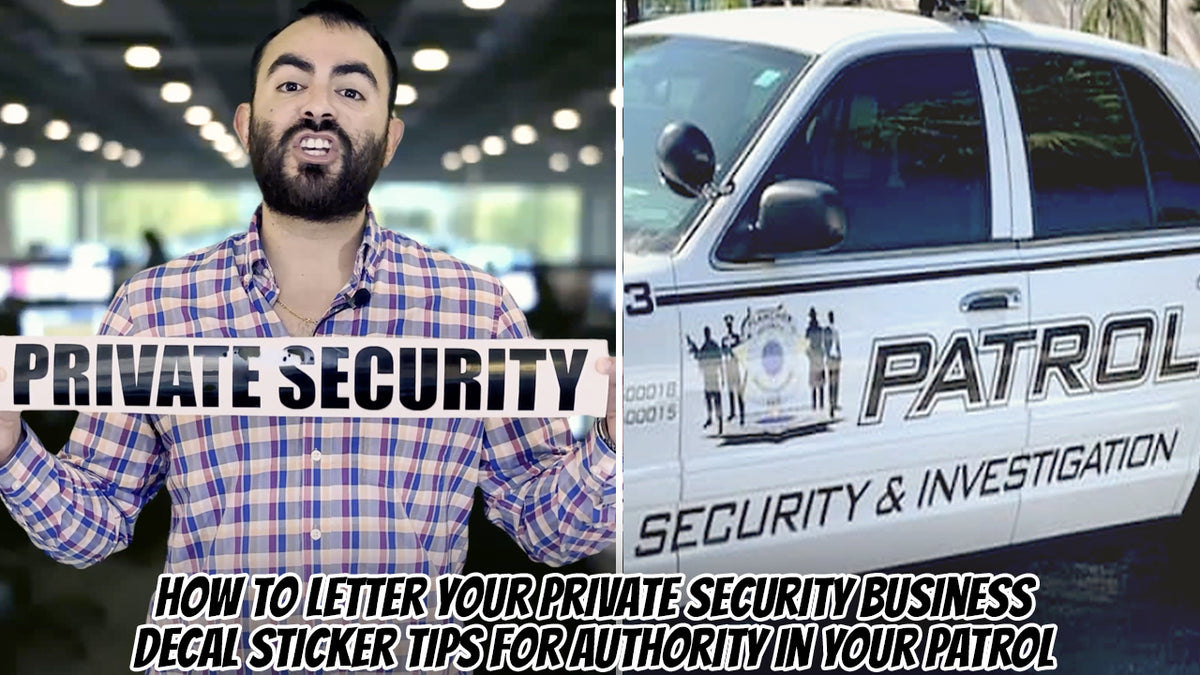 Private Security Patrol Lettering Tips & Tricks For Your Vehicle | Tip ...