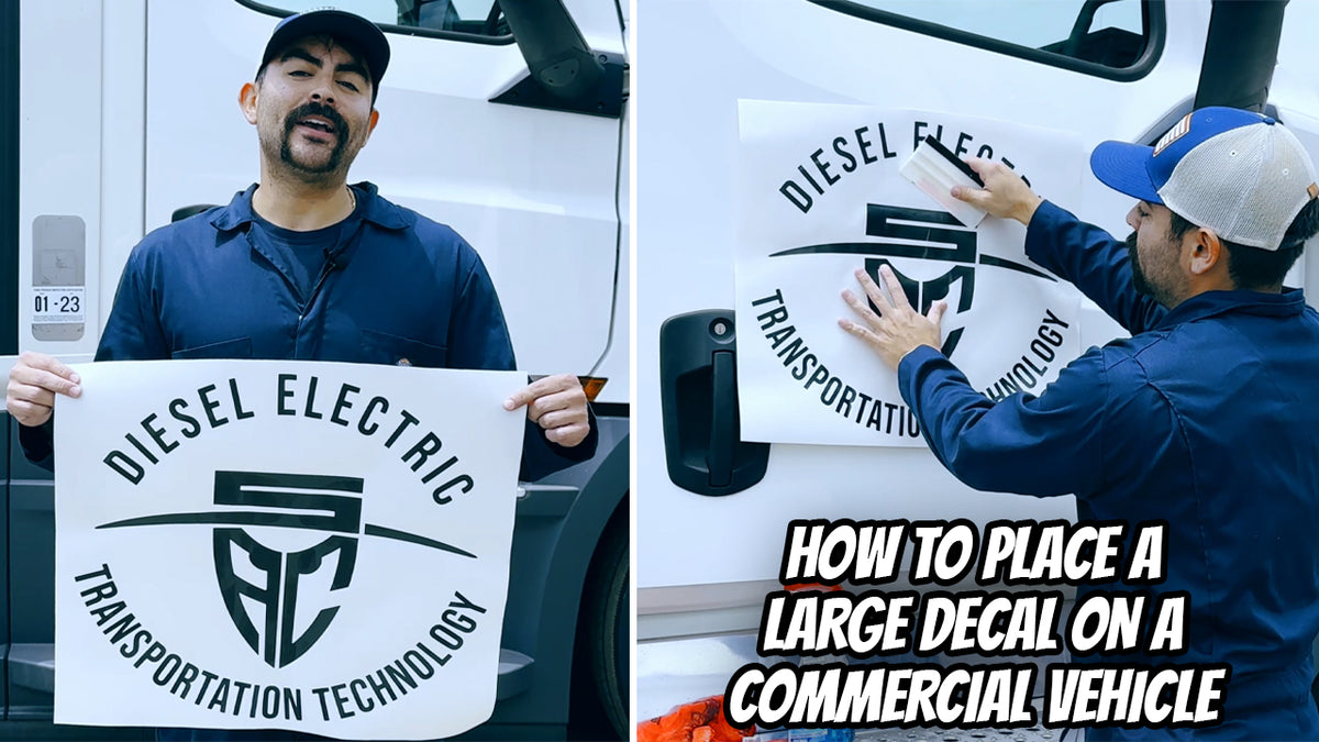 How To Install Large Truck Door Decal Signs On Your Commercial Truck ...