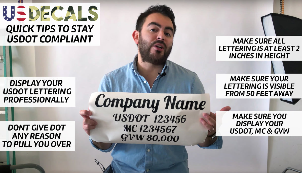 Quick Tips To Stay USDOT Compliant | USDOT Lettering Decal Basics | Wh ...