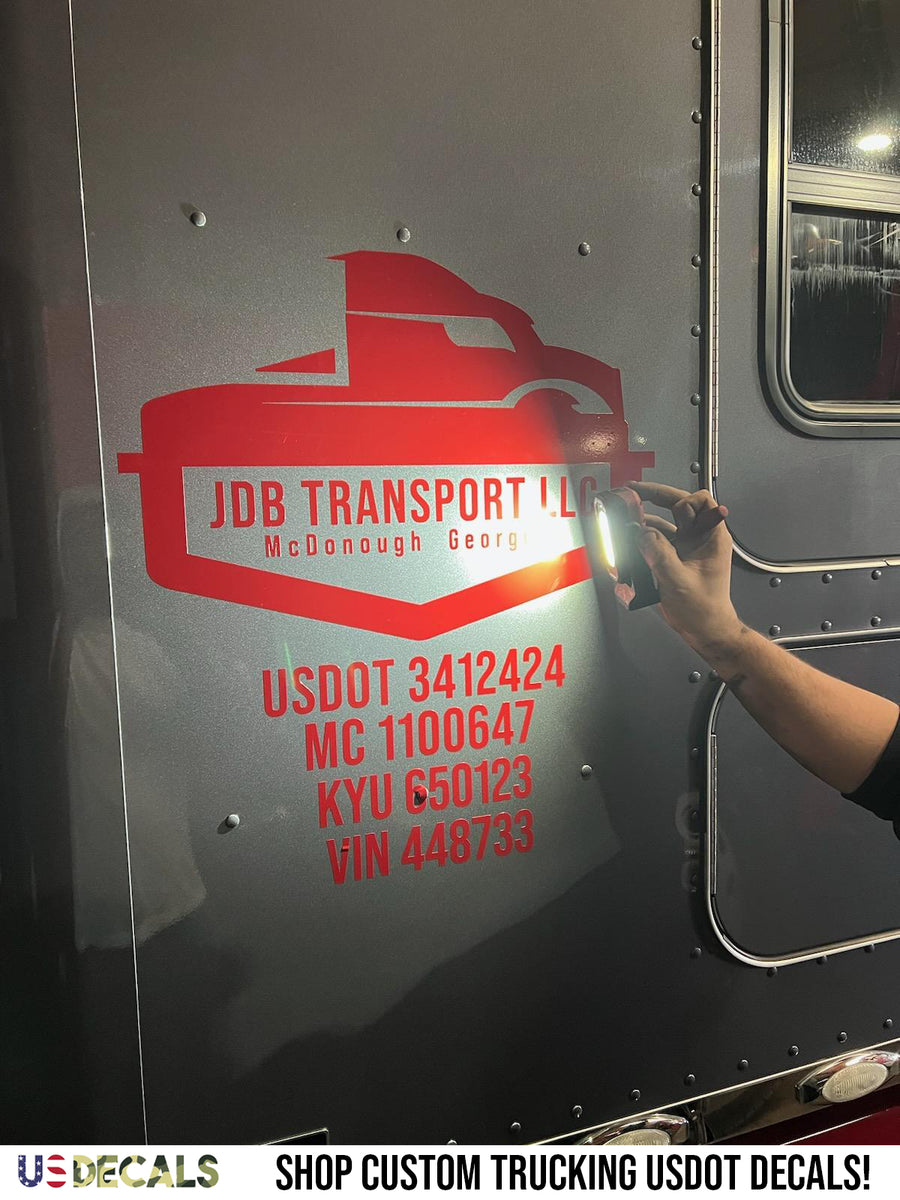 Shop The Best USDOT Trucking Decal Stickers Online! – US Decals