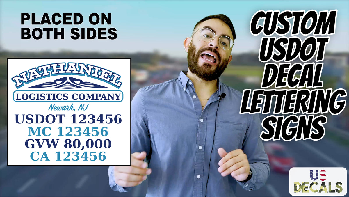 USDOT Most Frequently Asked Questions | USDOT Lettering Decal Sticker ...