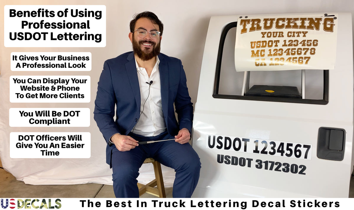 Tips For Displaying Your USDOT Number Sticker Decal Lettering – US Decals