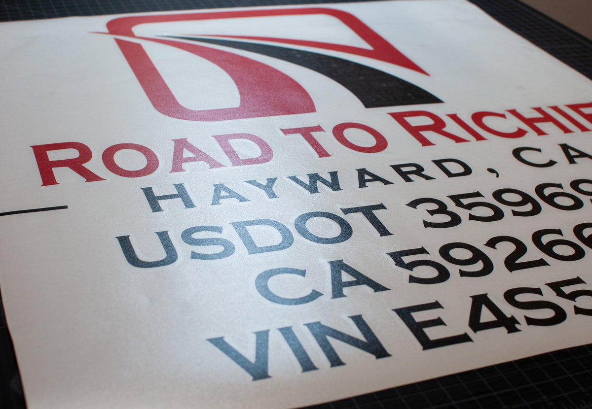 Custom USDOT Truck Door Decal Sticker Signs | Semi Truck Lettering for ...