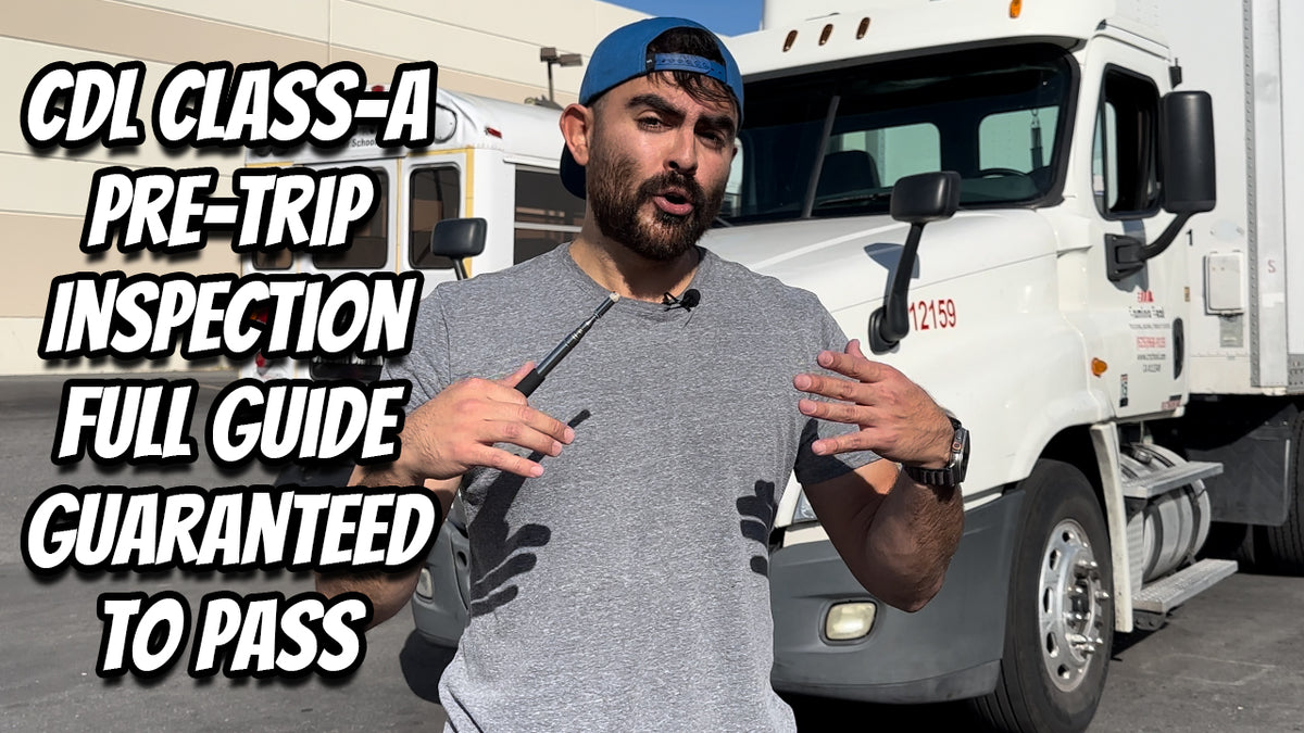 CDL Class-A Pre-Trip Inspection Guide | Follow This Video & You'll Be ...