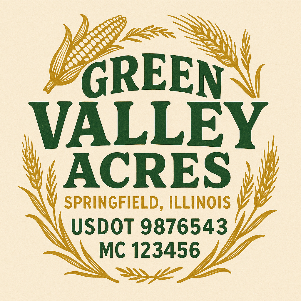 Farm Truck Door Decals | Custom Designed Farm Door Lettering Signs – US ...