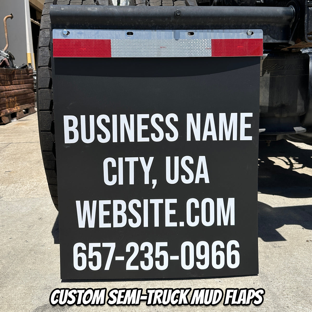 Custom Semi-Truck Mud-flaps for Business Growth – US Decals