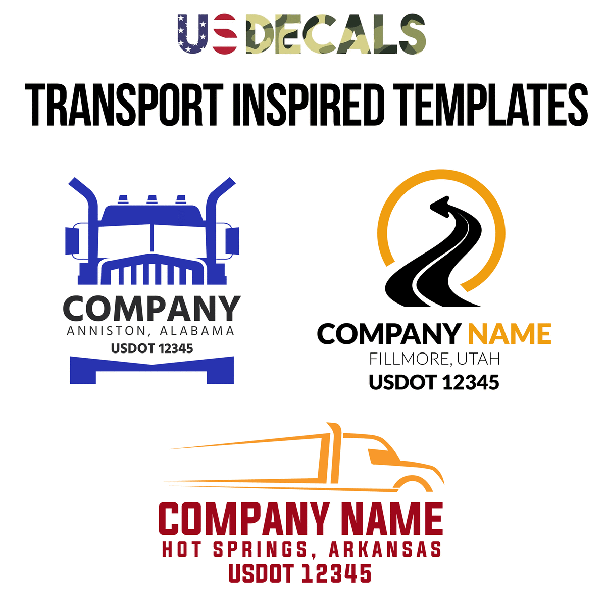 Transport & Logistics Inspired Truck Signs. – US Decals