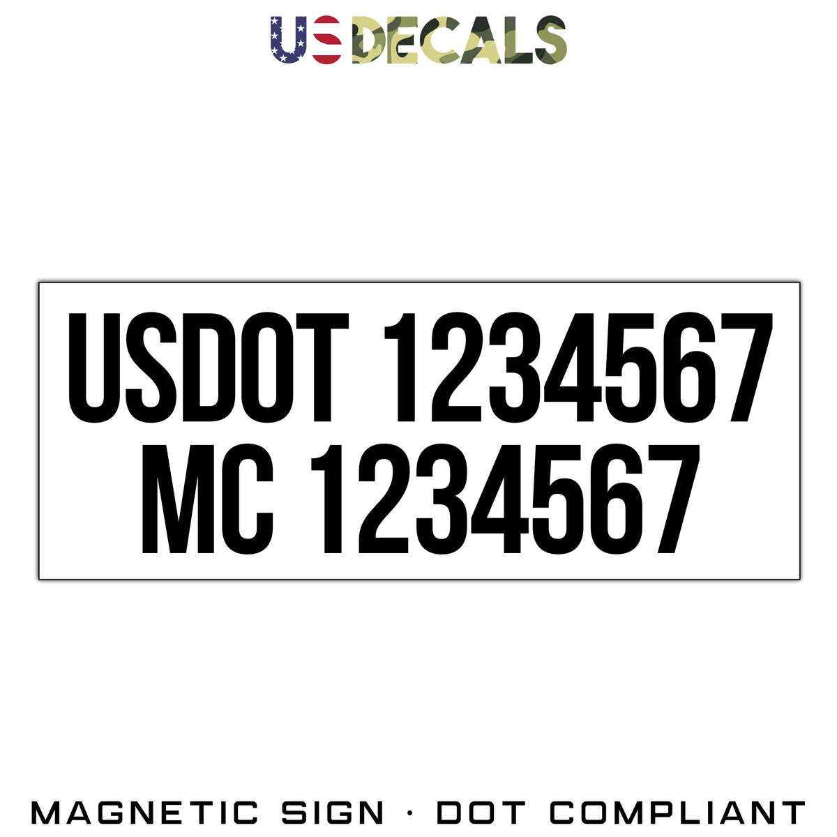 USDOT Magnetic Signs | US DOT Compliant Magnets – US Decals