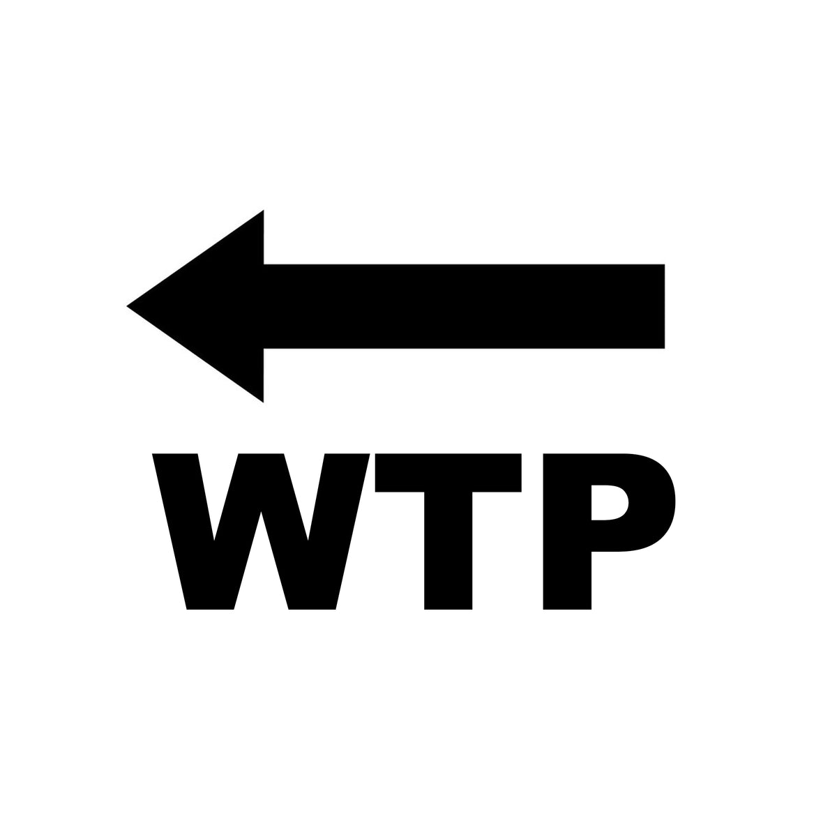 WTP (Wide Twist Pick) Left Decal Sticker Sign For Shipping Container T ...