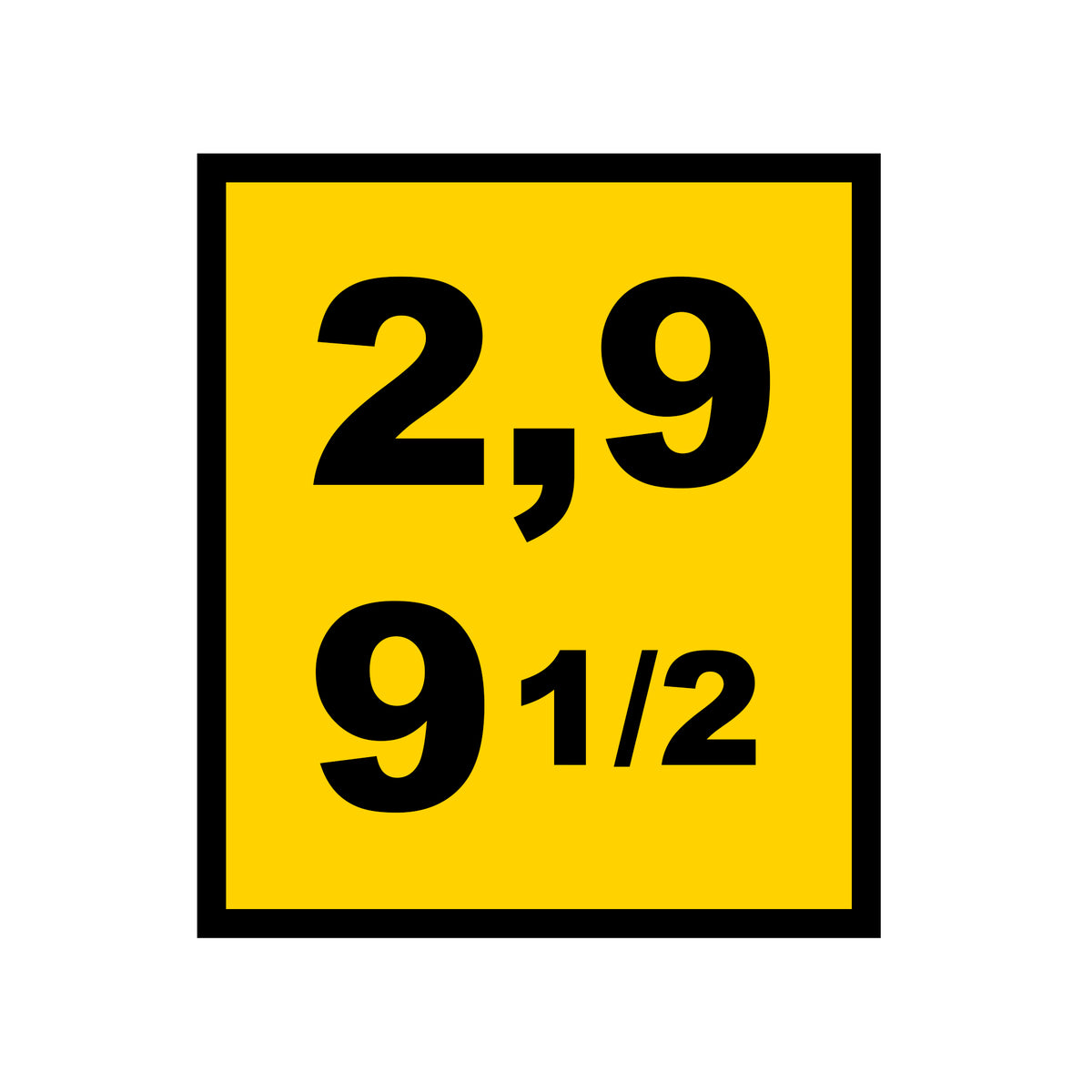ISO Tank Height 2.9M (9.5 FT) Decal Sticker Label Sign – US Decals