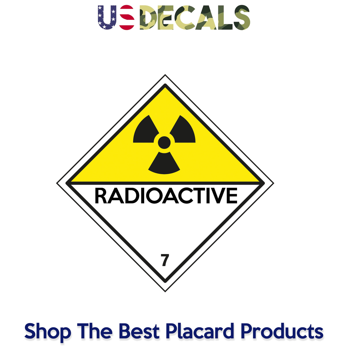 Hazard Class 7: Radioactive Placard Sign – US Decals
