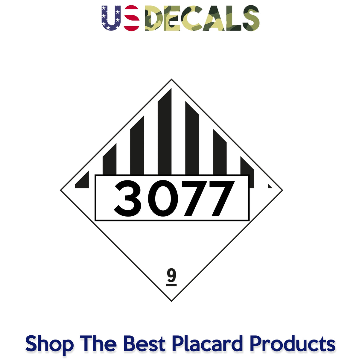 Hazard Class 9 UN 3077 Placard Sign US Decals hazard-class-9-un-3077-placard-sign-us-decals