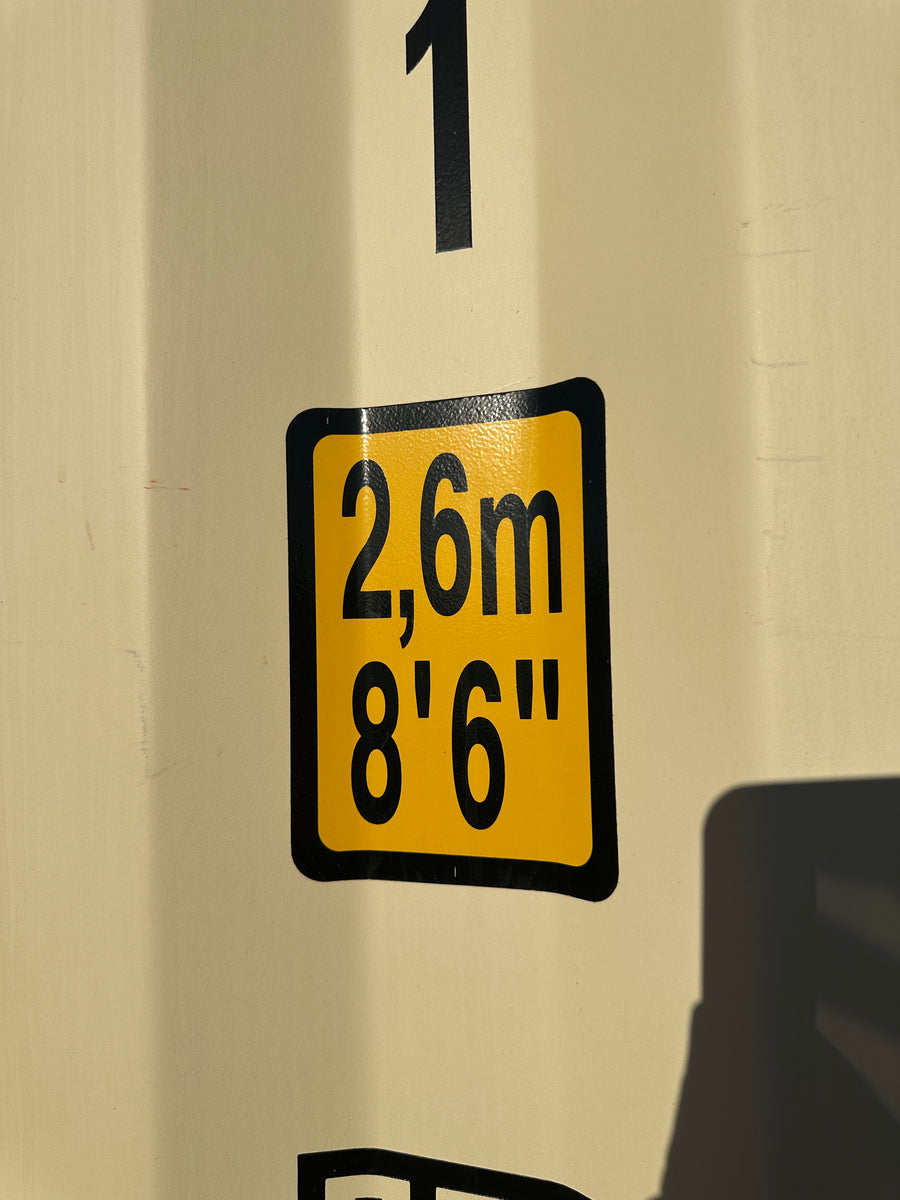 Custom Shipping Container Height Number Decal Sticker | Create Your Ow ...