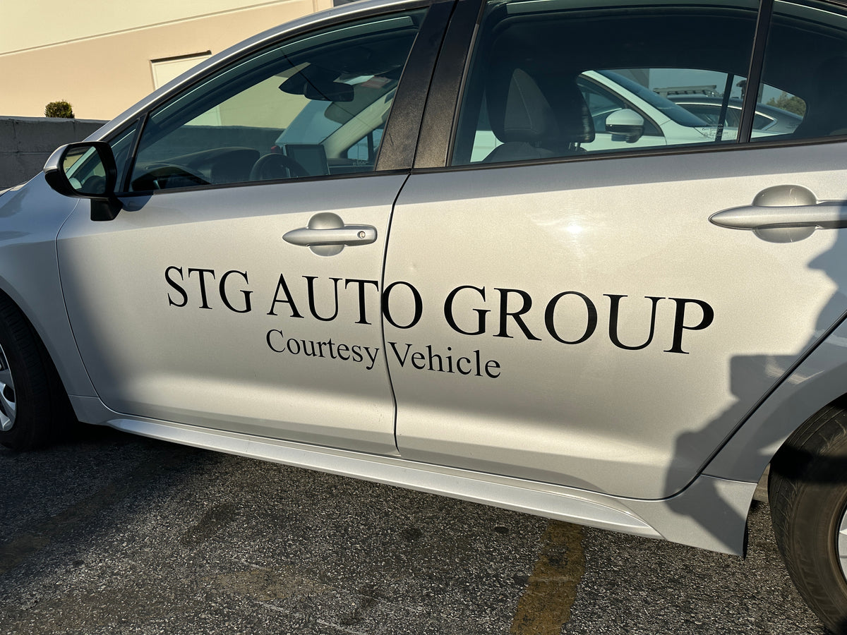 Courtesy Vehicle Car Decal Sticker Lettering Kit – US Decals