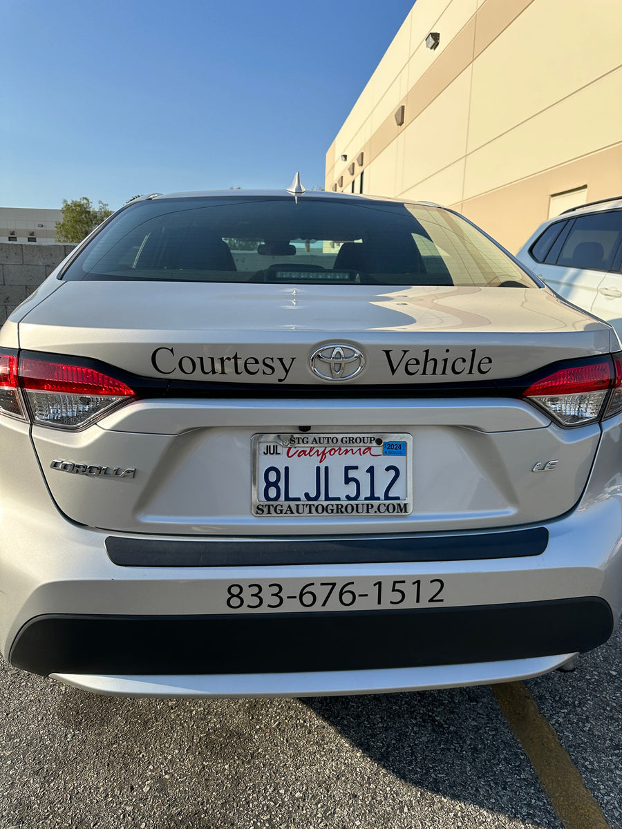 Courtesy Vehicle Car Decal Sticker Lettering Kit – US Decals