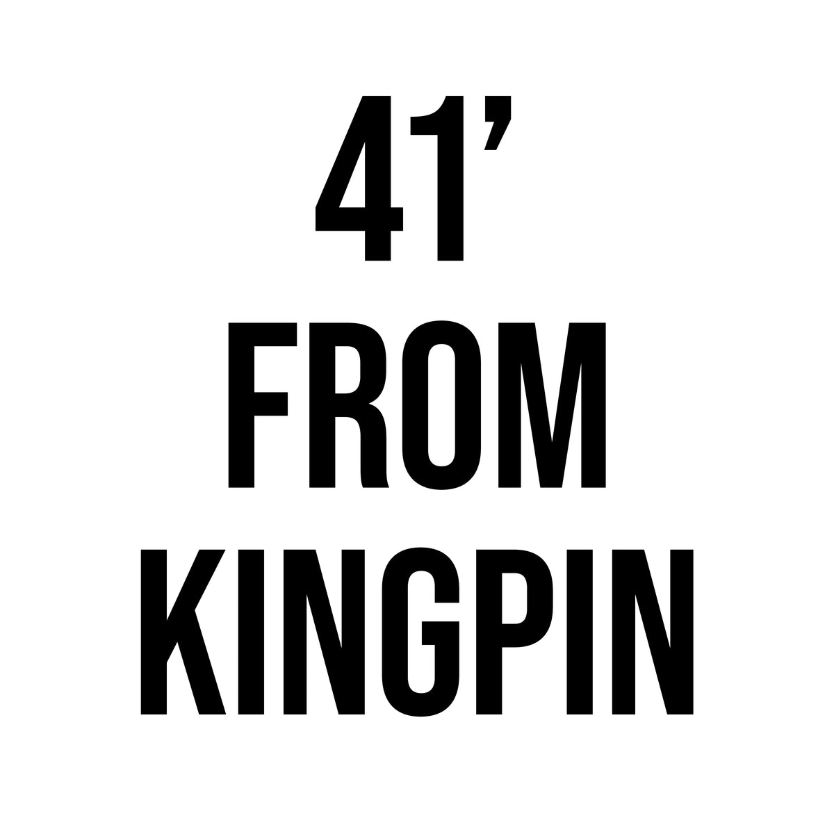 41' From Kingpin Sticker Decal Sign For Shipping Container & Trailers ...