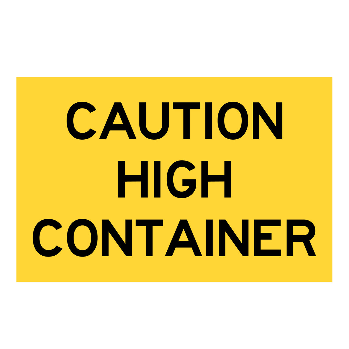 Caution High Container Decal Sticker | Shipping Container Decal Sticke ...