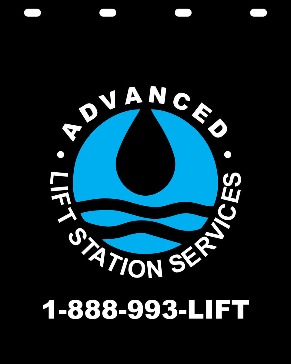Custom Mud Flaps For Advanced Lift Station Services – US Decals