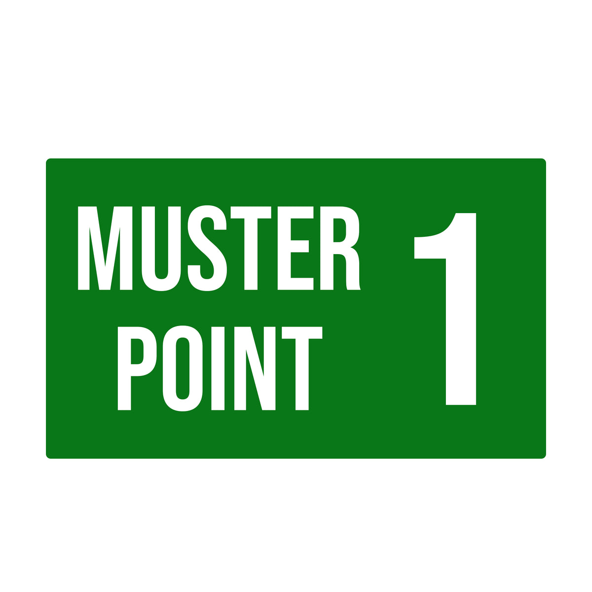 Muster Point 1 Decal Sticker Sign For Compliance – US Decals