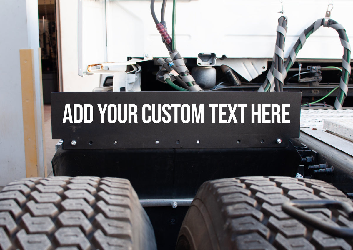Custom 24" x 6" Quarter Fender Mud Flaps | Add Your Own Text Or Logo ...