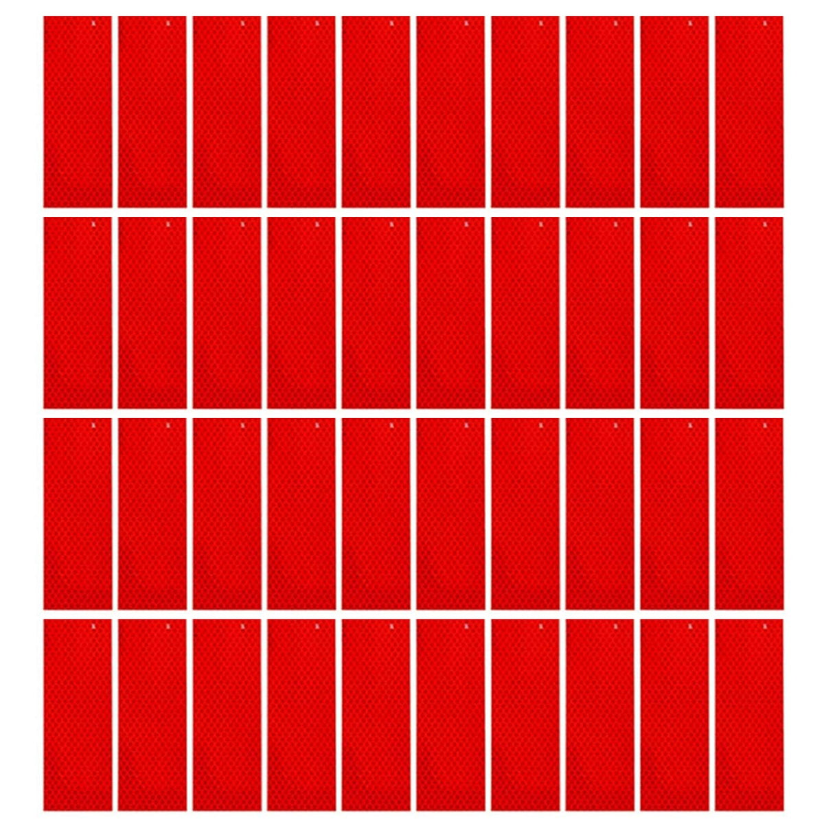 Red Magnetic Reusable DOT Reflectors | Reflective 2" x 6" Waterproof S ...