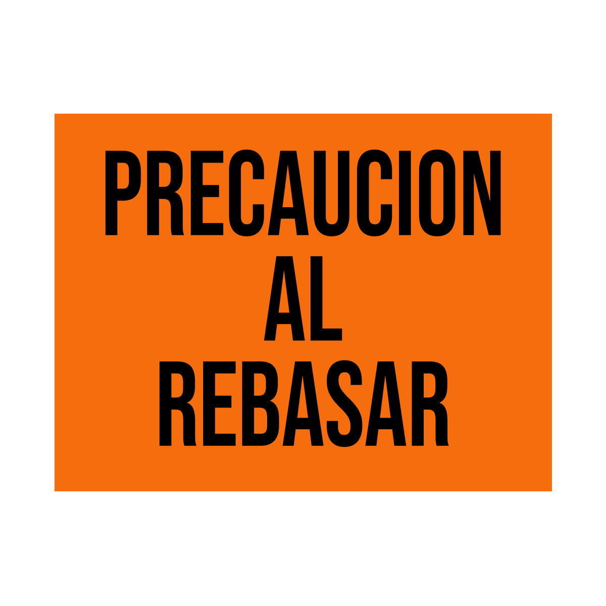 Precaucion Al Rebasar Calcomania Decal Sticker For Shipping Containers ...