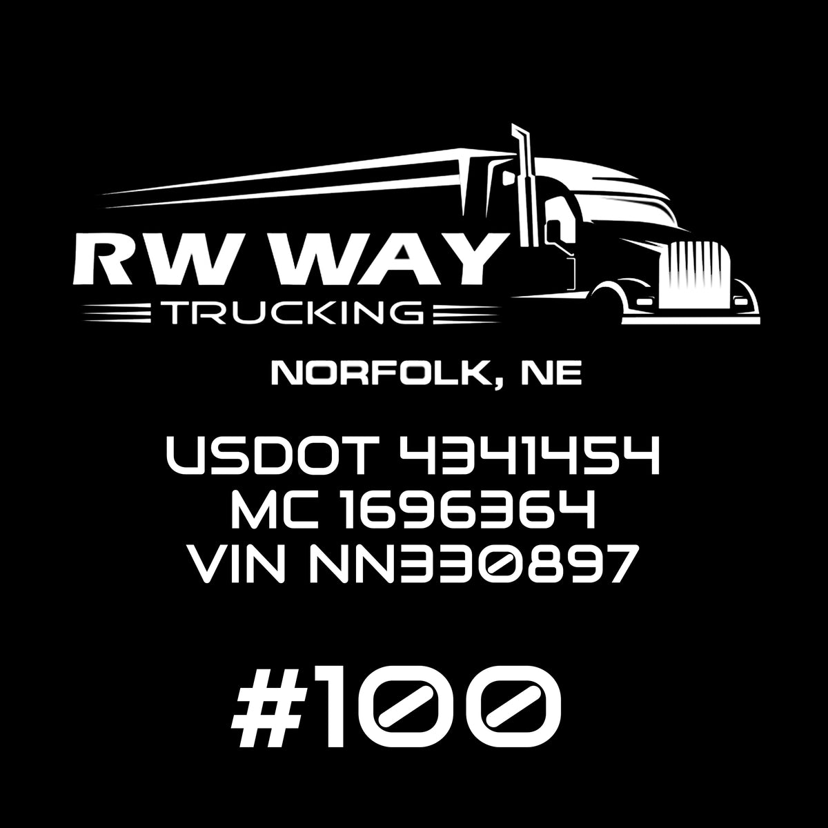 Custom Truck Decals for RW Way Trucking – US Decals