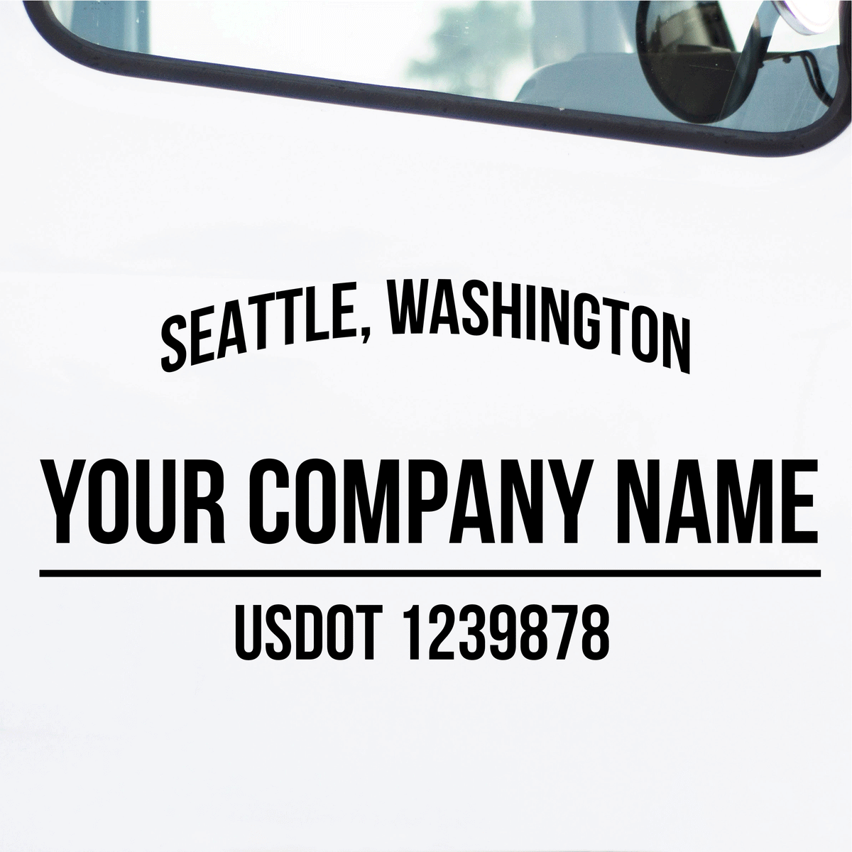 Company Name Truck Decal, 2 Pack – US Decals