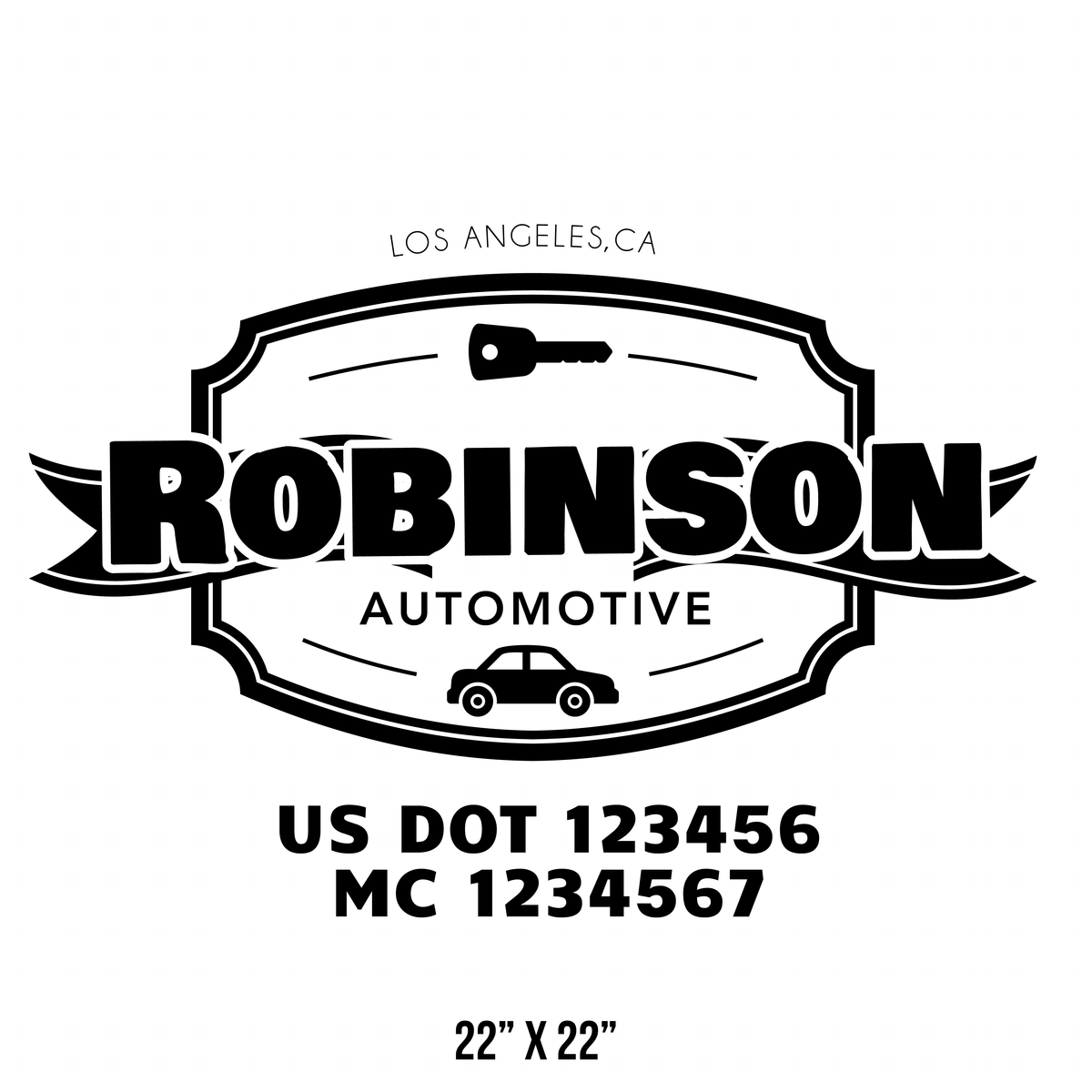 Mechanic, Auto Repair, Auto Body Shop Company Decal, 2 Pack – US Decals