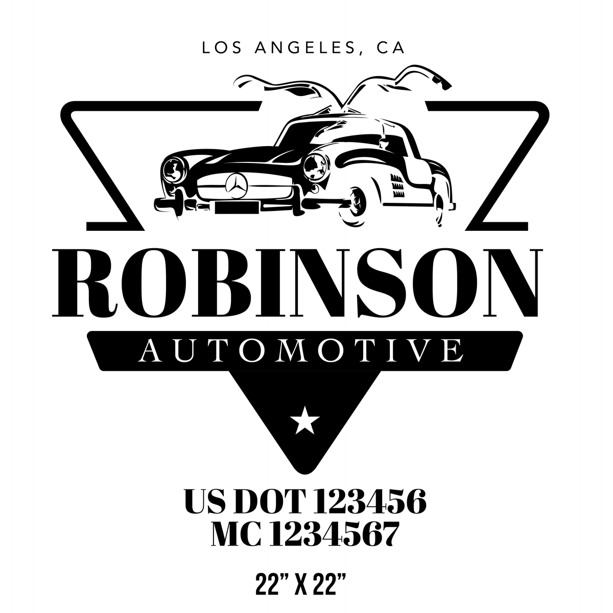 Mechanic, Auto Repair, Auto Body Shop Company Decal, 2 Pack – US Decals