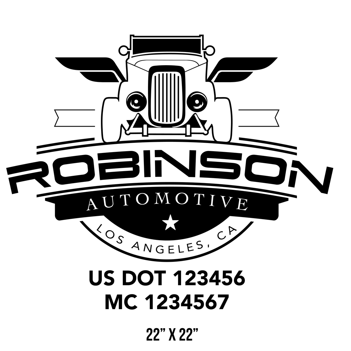 Mechanic, Auto Repair, Auto Body Shop Company Decal, 2 Pack – US Decals