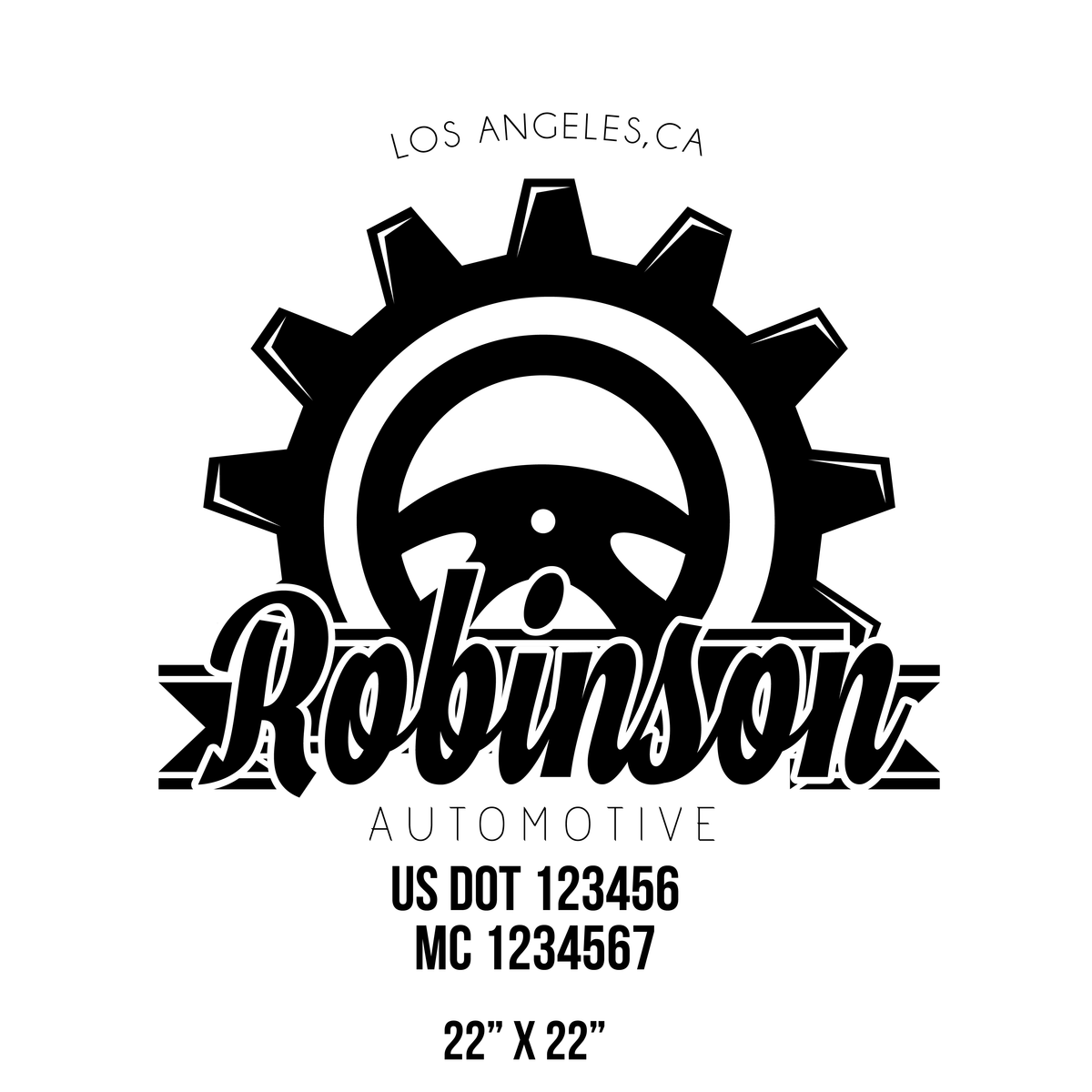 Mechanic, Auto Repair, Auto Body Shop Company Decal, 2 Pack – US Decals