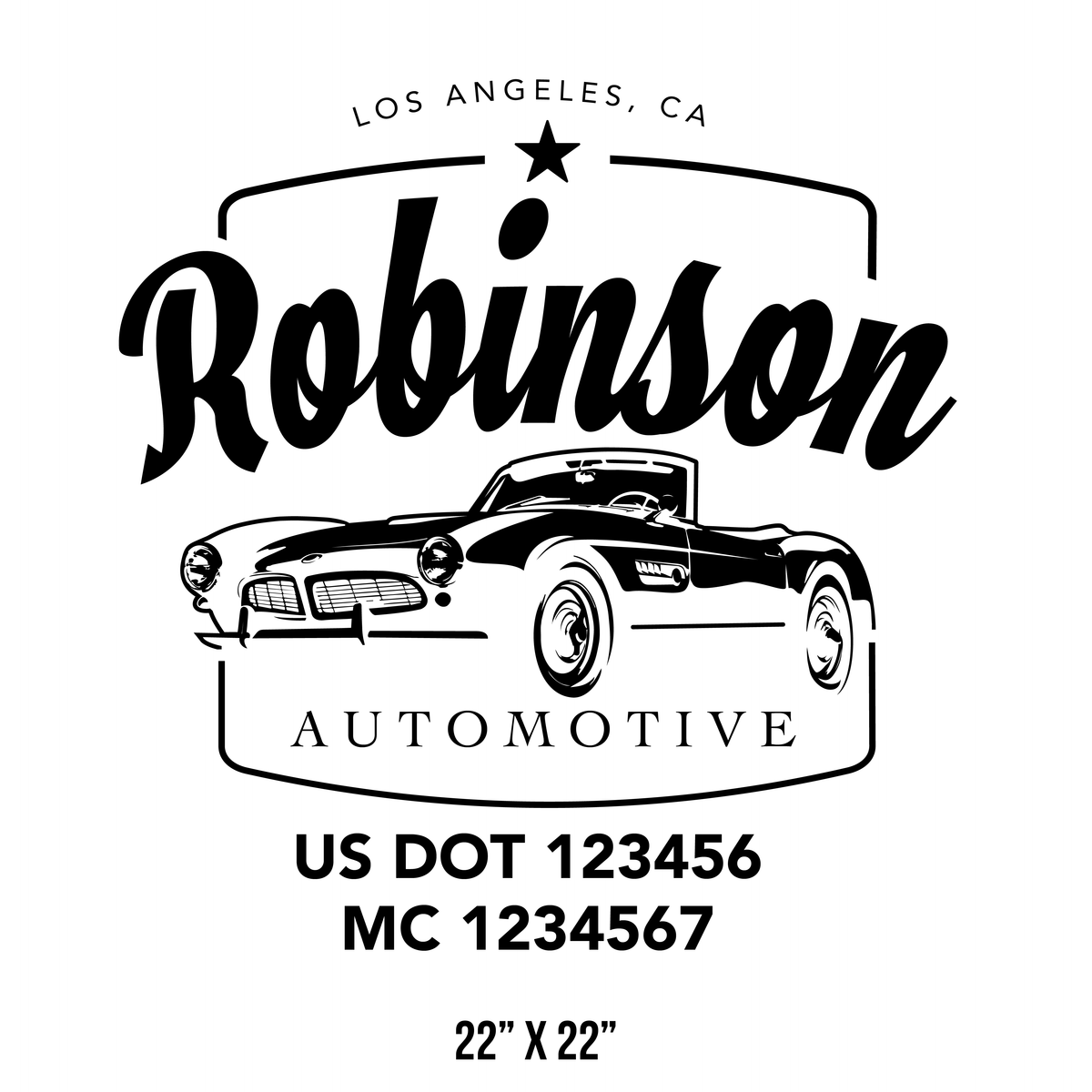 Mechanic, Auto Repair, Auto Body Shop Company Decal, 2 Pack – US Decals