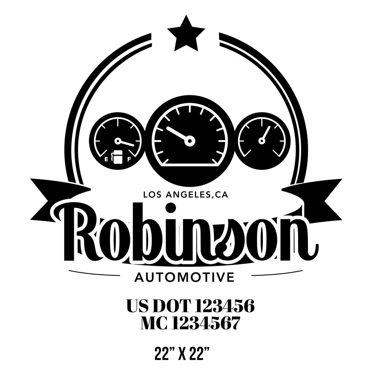 Mechanic, Auto Repair, Auto Body Shop Company Decal, 2 Pack – US Decals