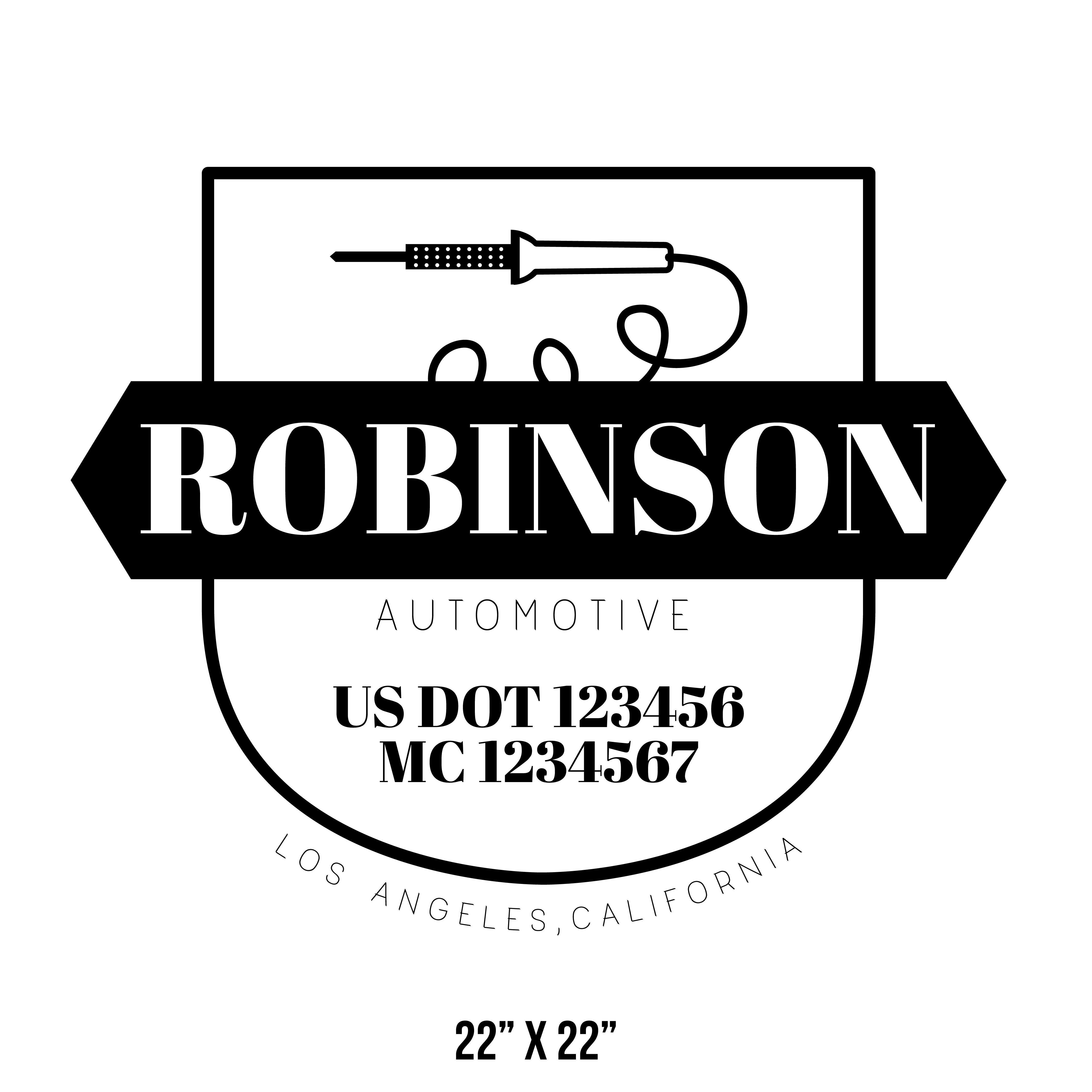 Mechanic, Auto Repair, Auto Body Shop Company Decal, 2 Pack – US Decals