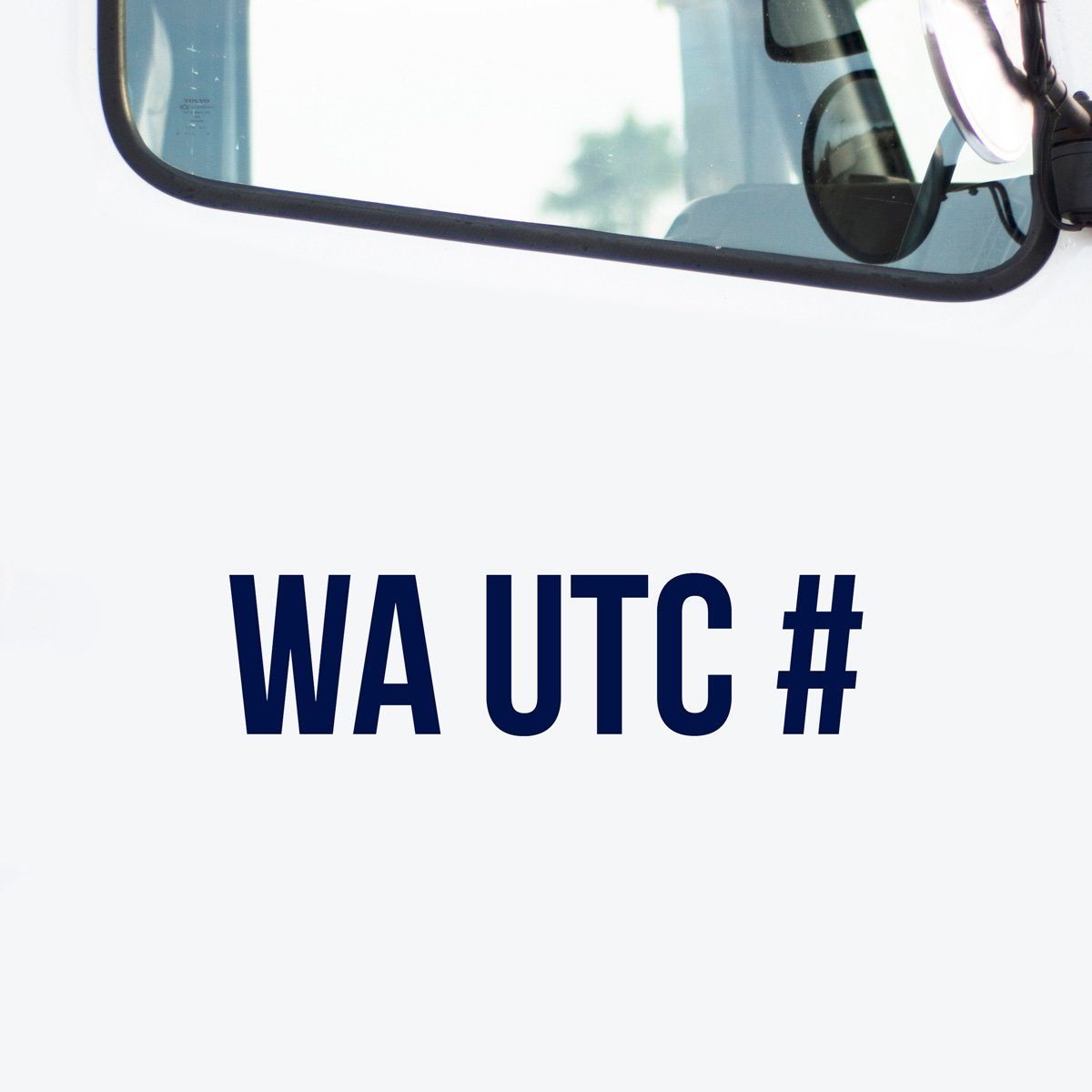 WA UTC Number Truck Decal, 2 Pack – US Decals