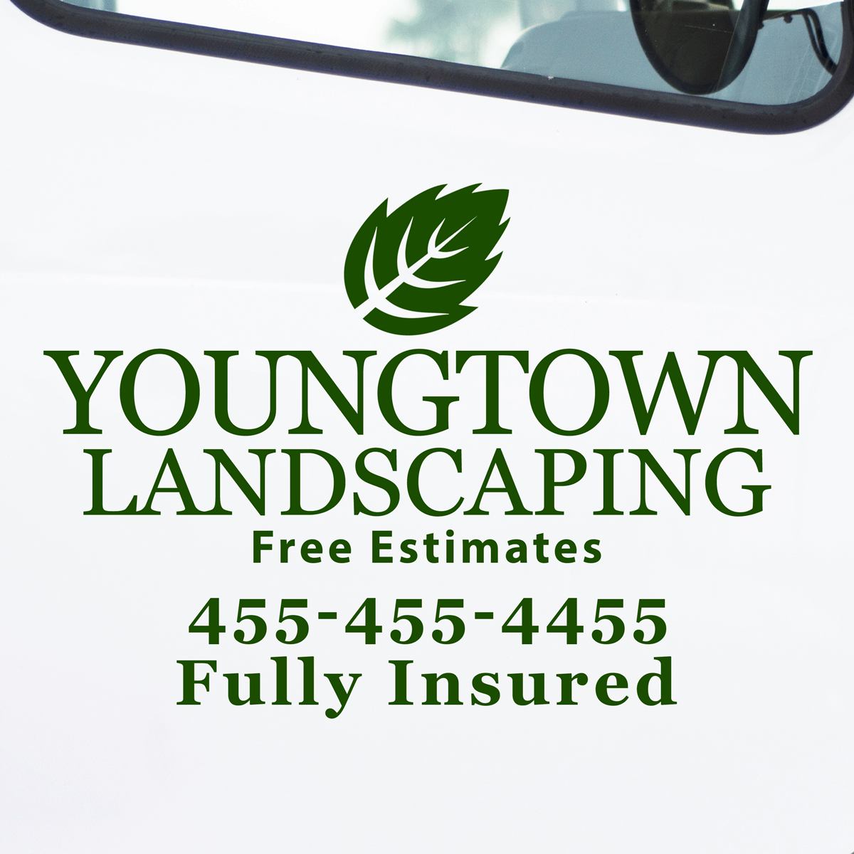 Lawn Care, Landscape, Tree Service Truck Decal, 2 Pack – US Decals