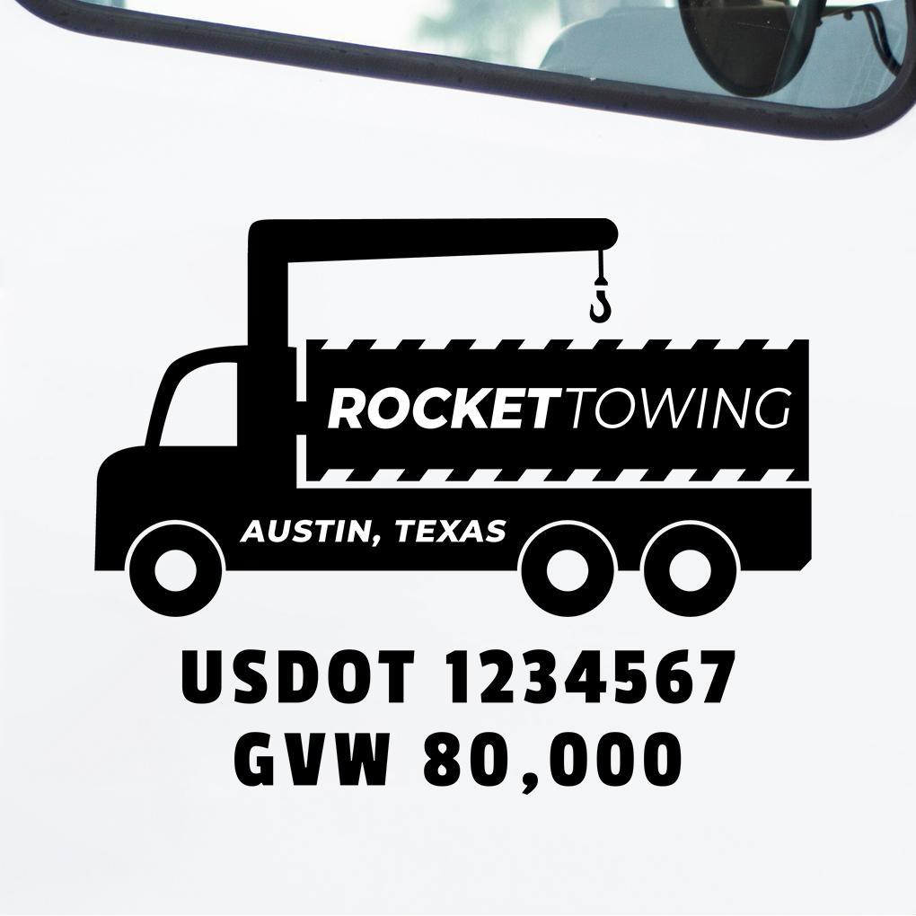 Towing Company Truck Decal, 2 Pack – US Decals