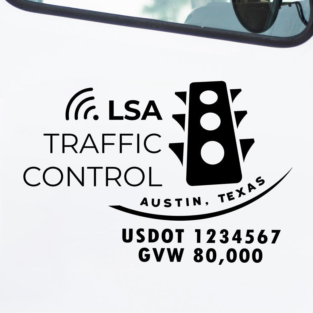Traffic Control Company Truck Decal, 2 Pack – US Decals