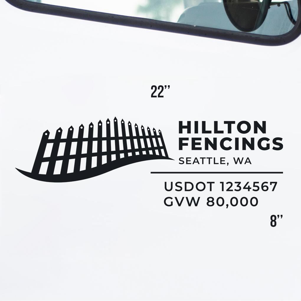 Fencing Company Truck Decal, 2 Pack – US Decals