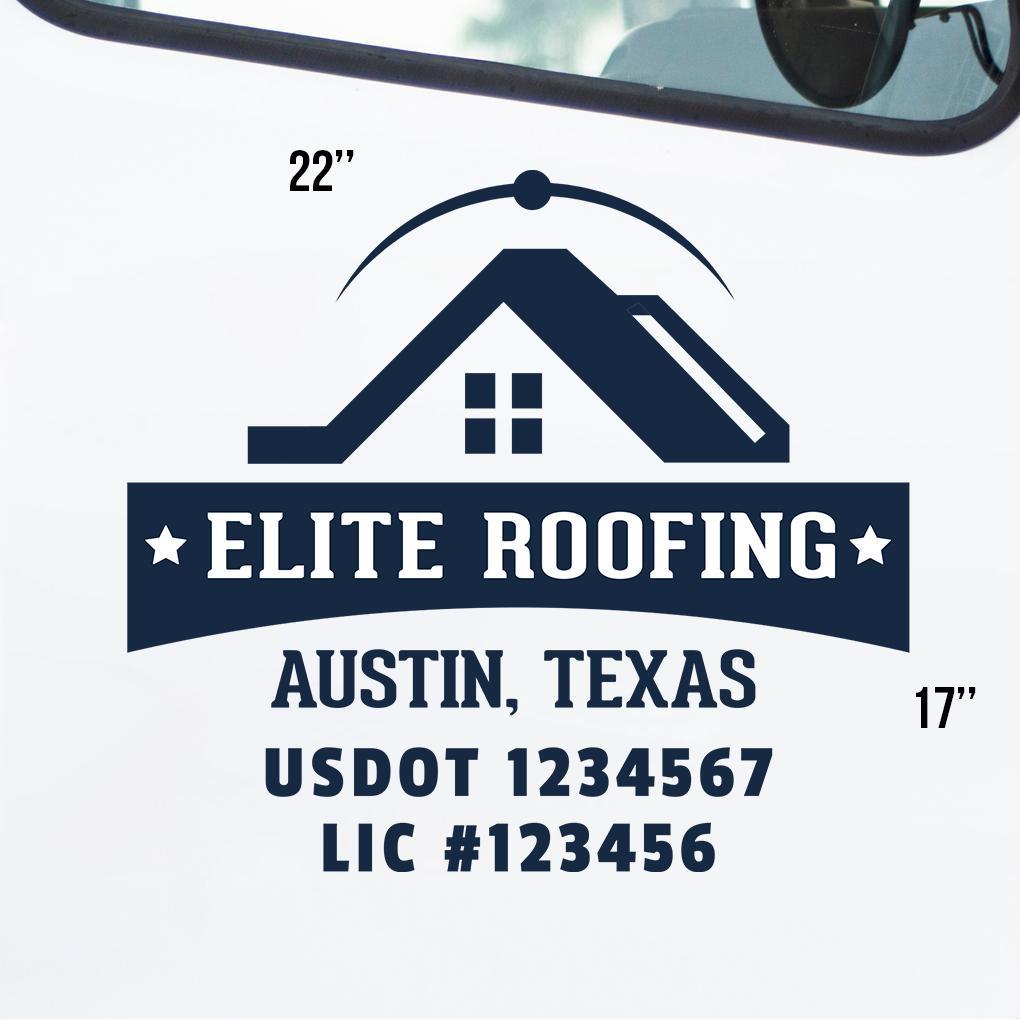 Roofing Company Truck Decal, 2 Pack – US Decals