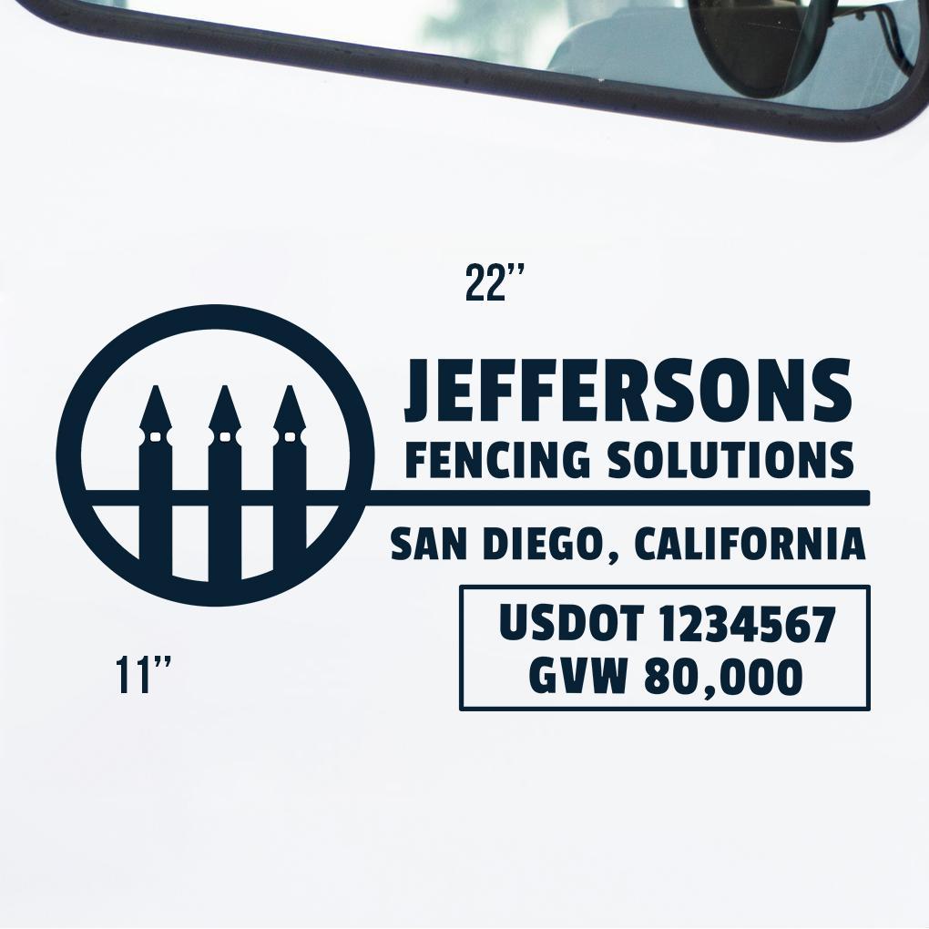 Fencing Company Truck Decal, 2 Pack – US Decals
