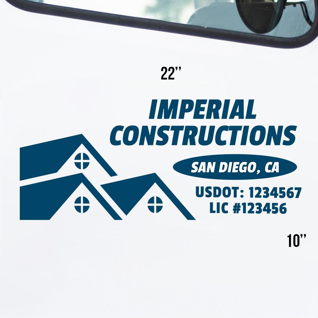 Roofing Company Truck Decal, 2 Pack – US Decals
