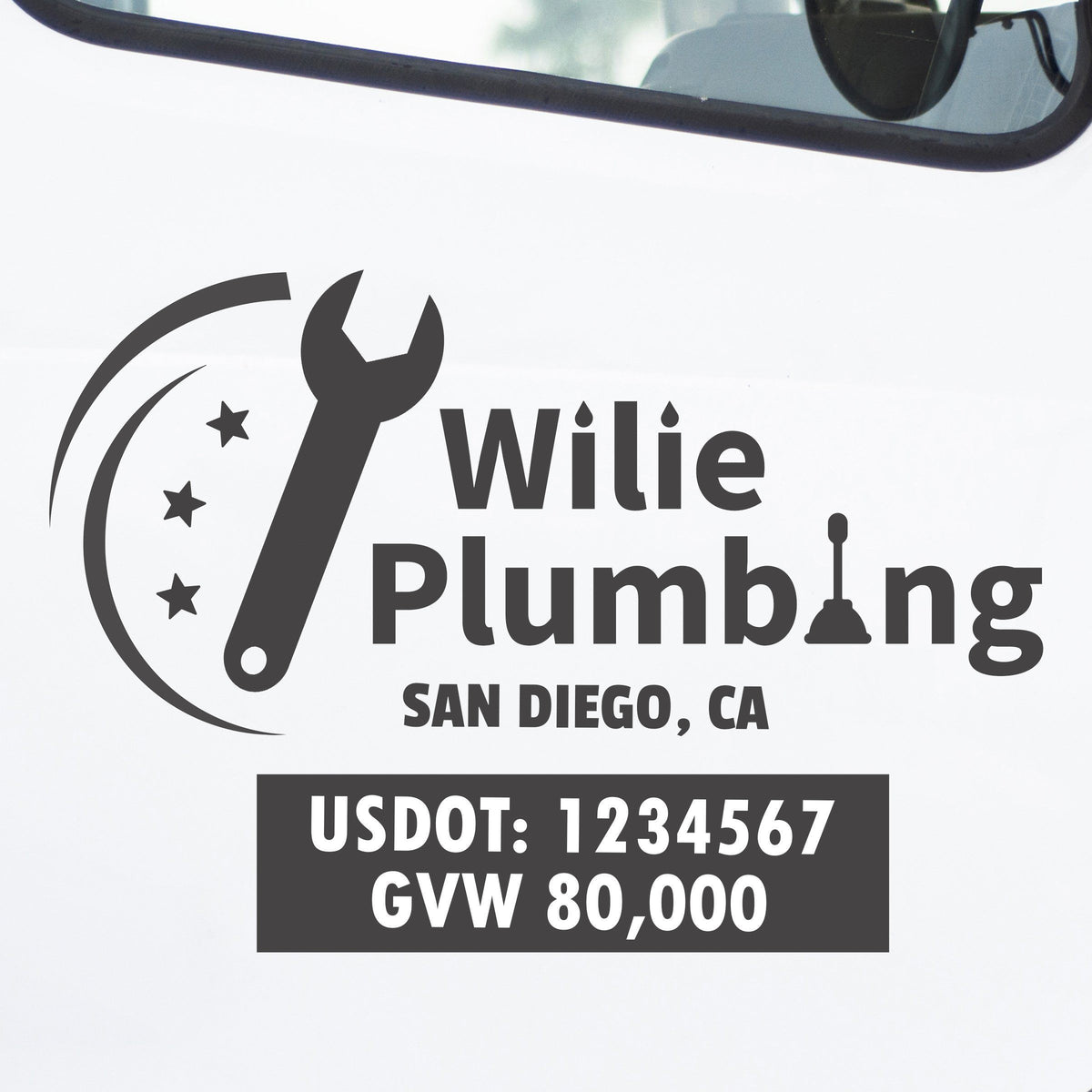 Plumbing Company Truck Decal, 2 Pack – US Decals
