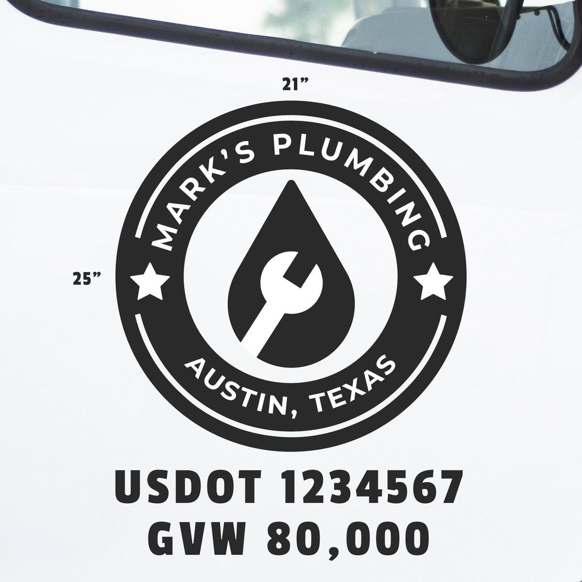 Plumbing Company Truck Decal, 2 Pack – US Decals