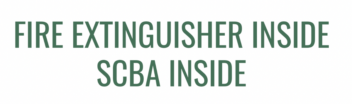 Trical Fire Extinguisher & SCBA – US Decals