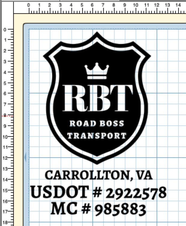Custom Order for RBT Transport 2 – US Decals